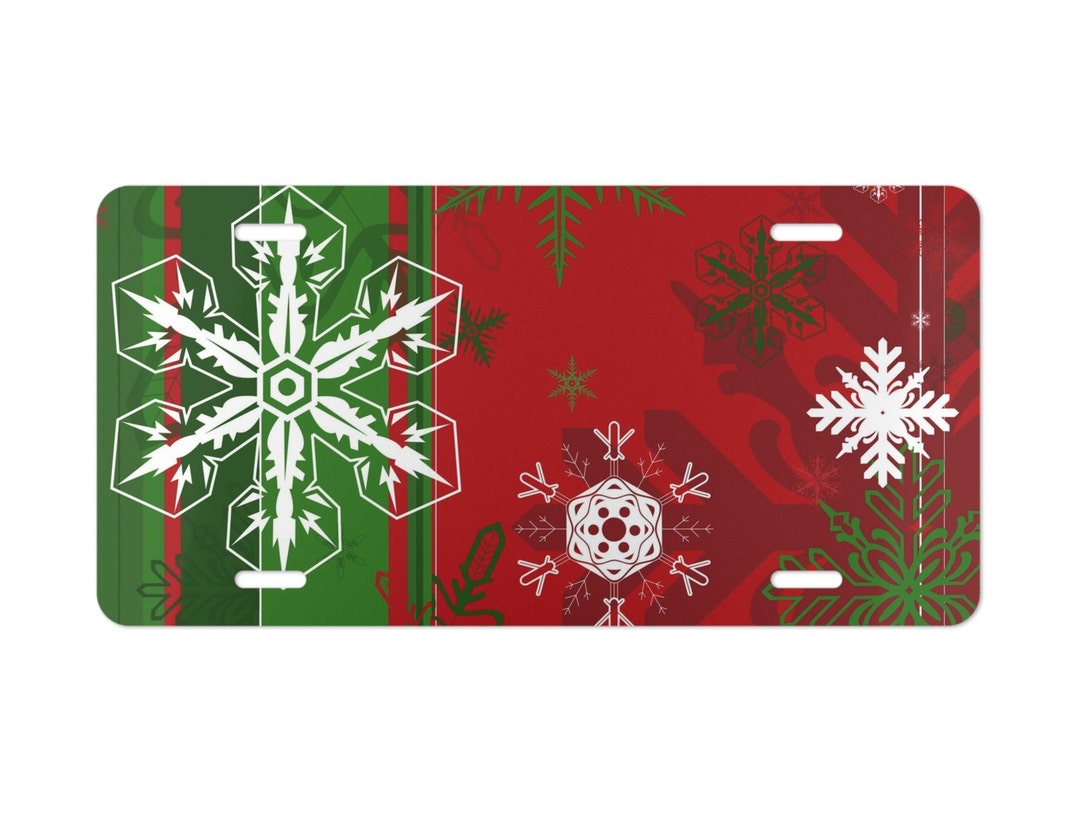 Merry Christmas Cute License Plate Xmas Front License Plate, Merry ...