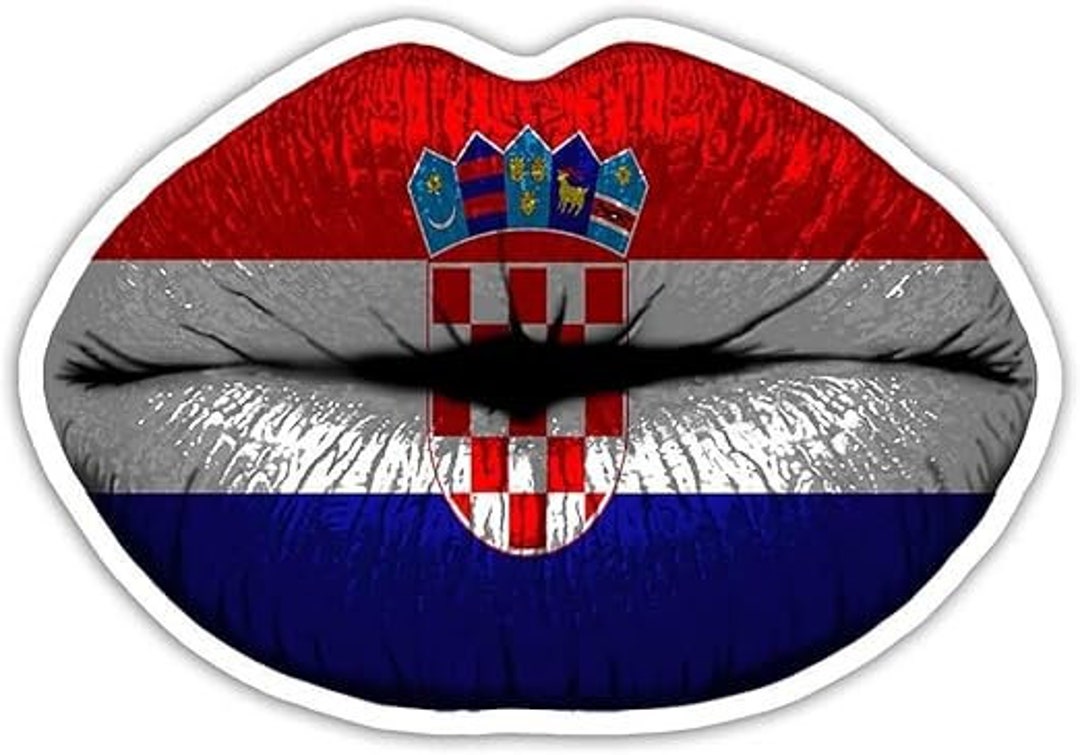 Croatian Flag Lips Sticker Decal for Wall Decal Vinyl - Etsy