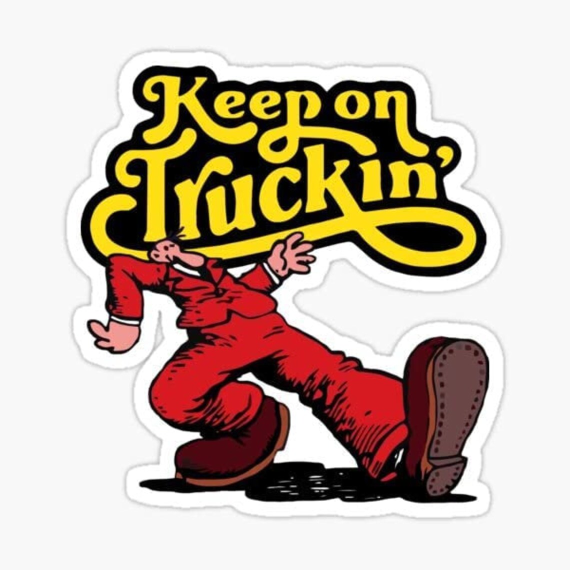 Keep on Truckin You Nice Keep Going Spamton Sticker Mouse Wall Decal ...