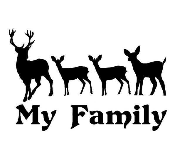 Mama Deer Family Tree PNG Deer Hunting SVG Spamton Sticker - Etsy
