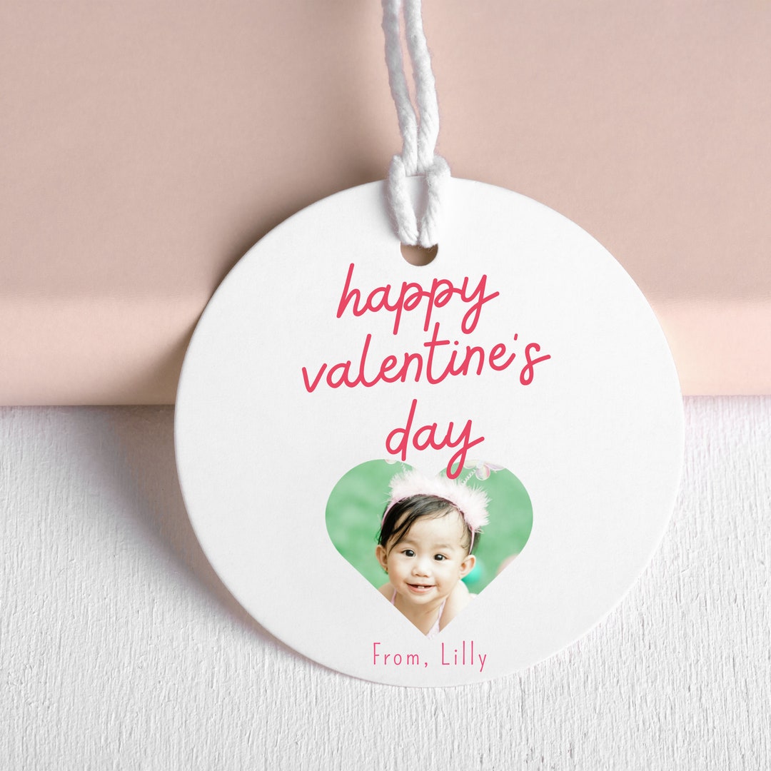 Digital Valentines Day Printable Gift Tags, Editable Valentines Day ...