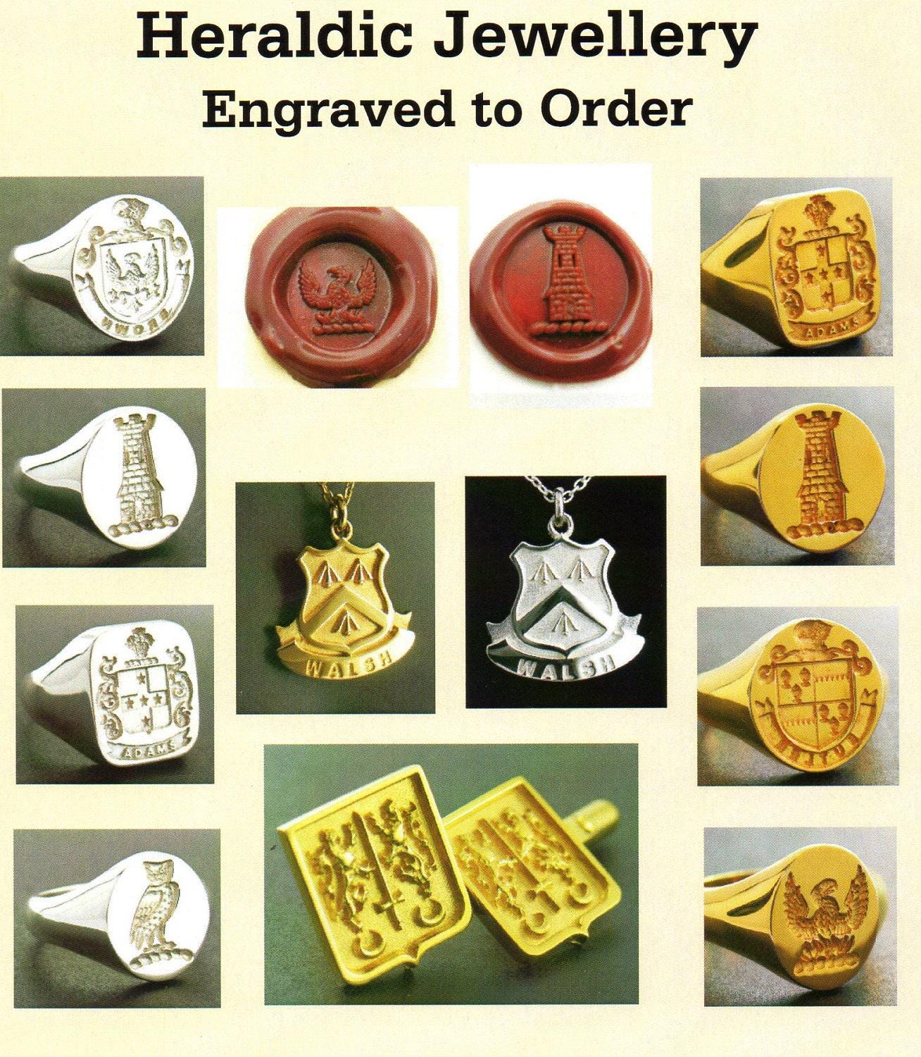 Family Crest Rings With Coat of Arms - Etsy