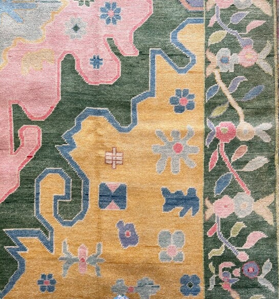 Indian Handmade and Handcrafted Multi Colors Hand Knotted Wool Carpet ...