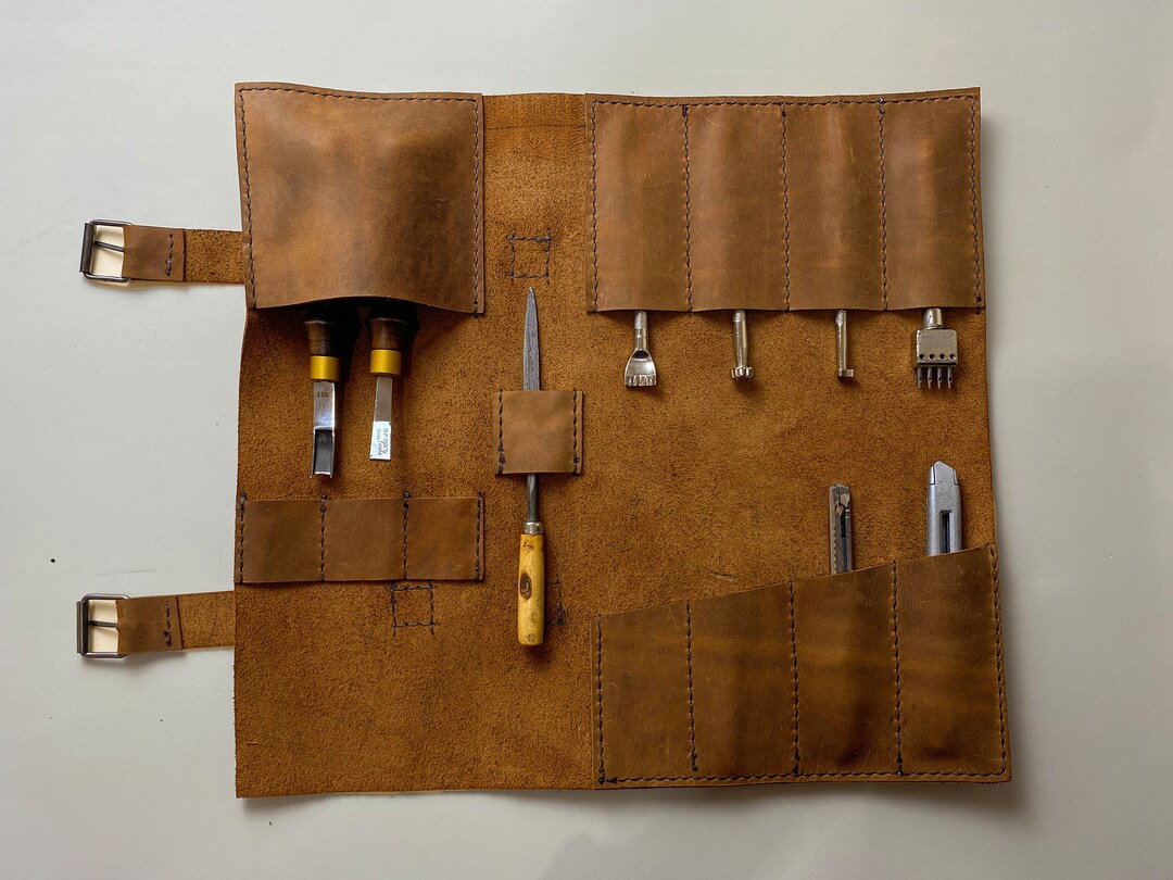 Personalized Leather Tool Roll up Handmade Tool Pouch - Etsy