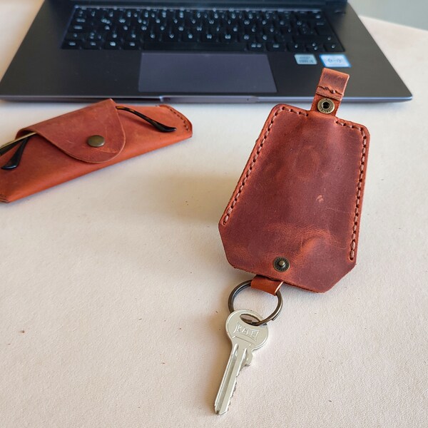 Leather Key Case - Etsy