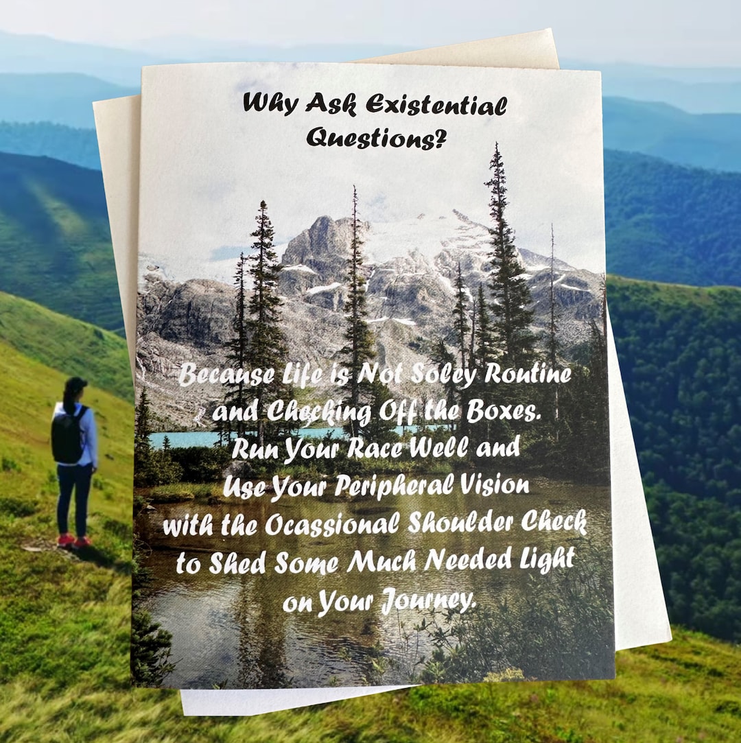 Funny Greeting Card, Blank All Occasion Note Card, Existential ...