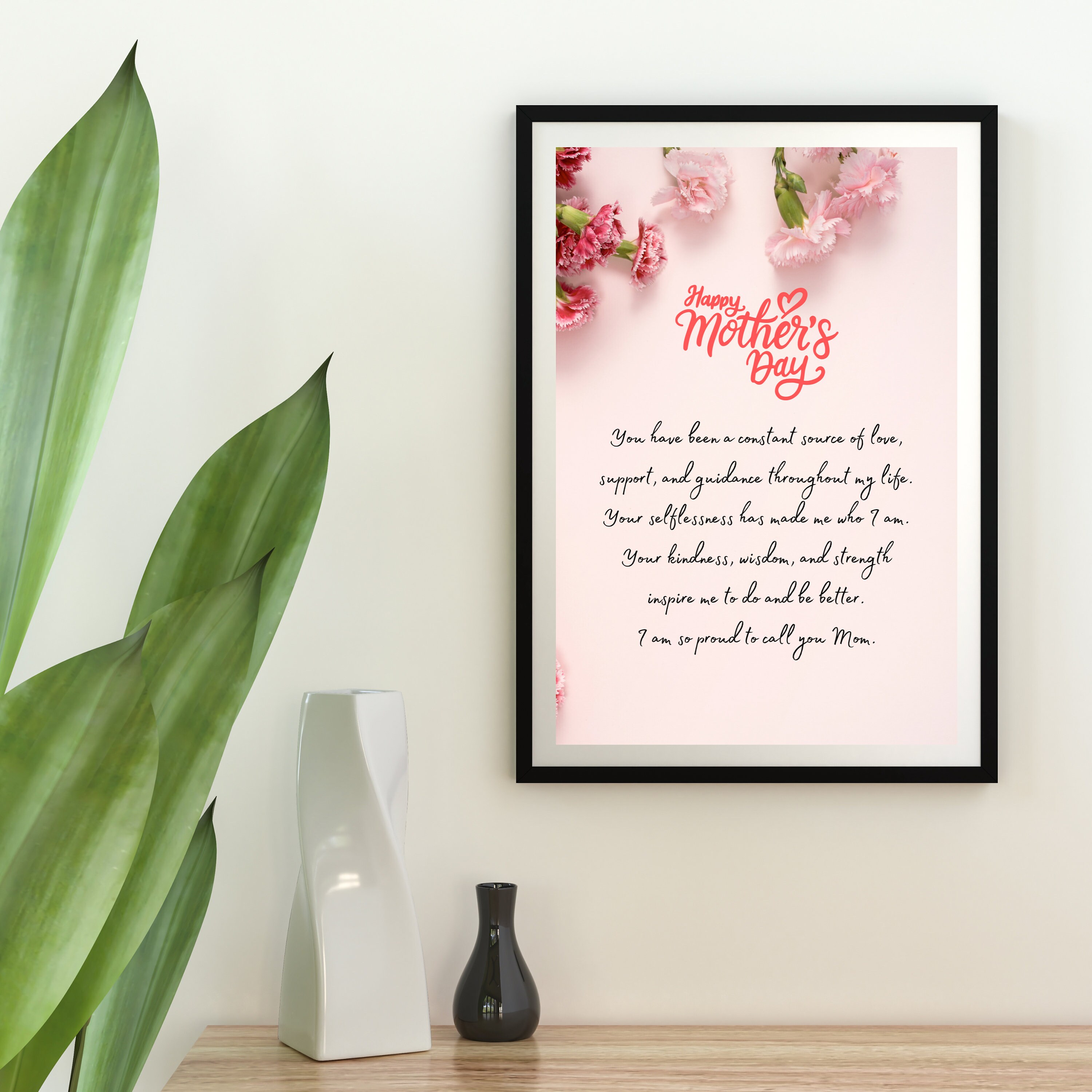 Mother’s Day Wall Art Printable, Poetry Quote Print, Mother’s Day Home ...