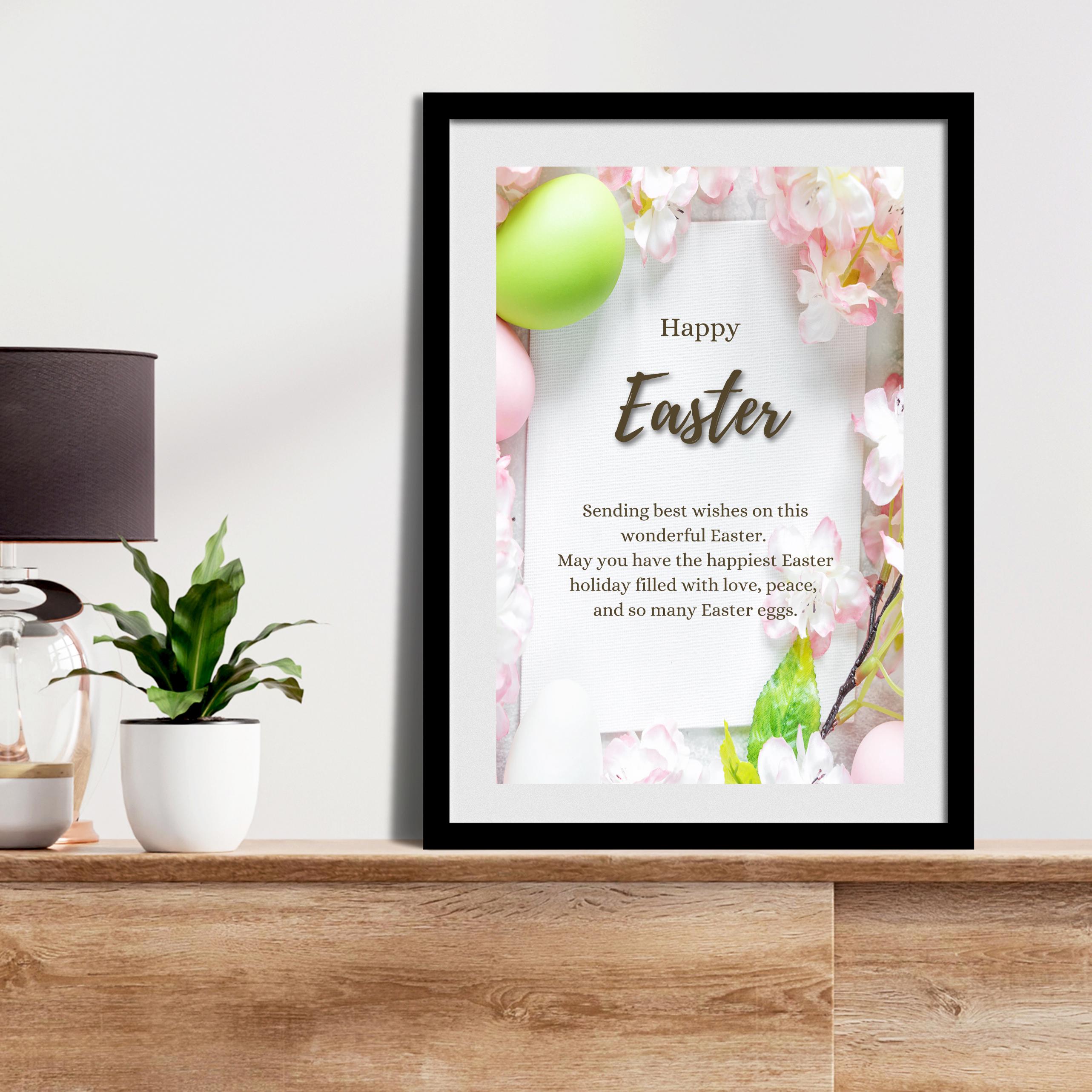 Easter Printable Wall Art, Happy Easter Home Decor, Happy Easter ...