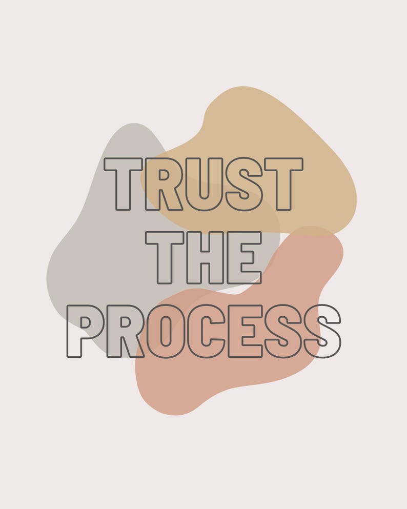 Trust the Process Print– Motivational Medical Student Wall Art - Etsy