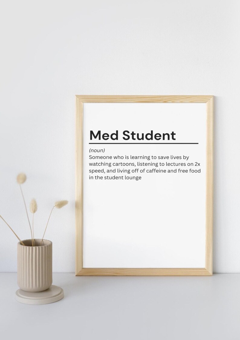 Med Student Poster - Etsy