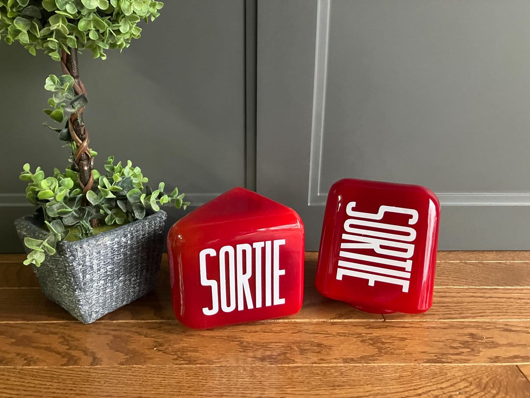 Vintage Sortie/exit Sign With Base - Etsy