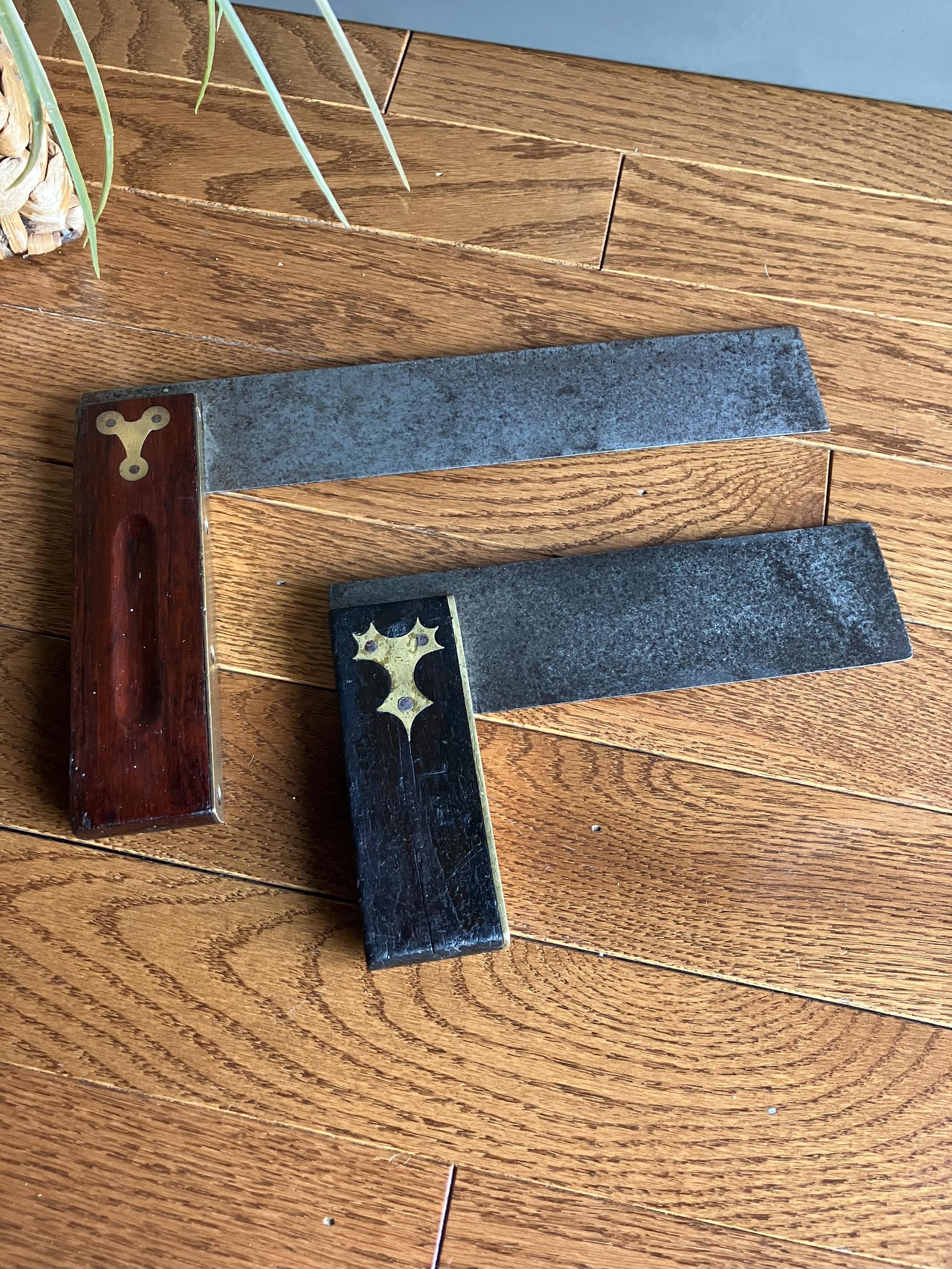 Vintage Measuring Tool -try Squares Set of Two. - Etsy