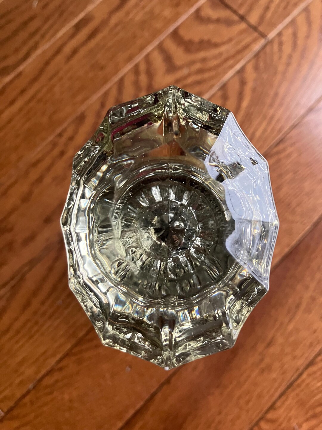 Vintage Door Handle - Knob - Oval Crystal Knob With Faceplate - Etsy