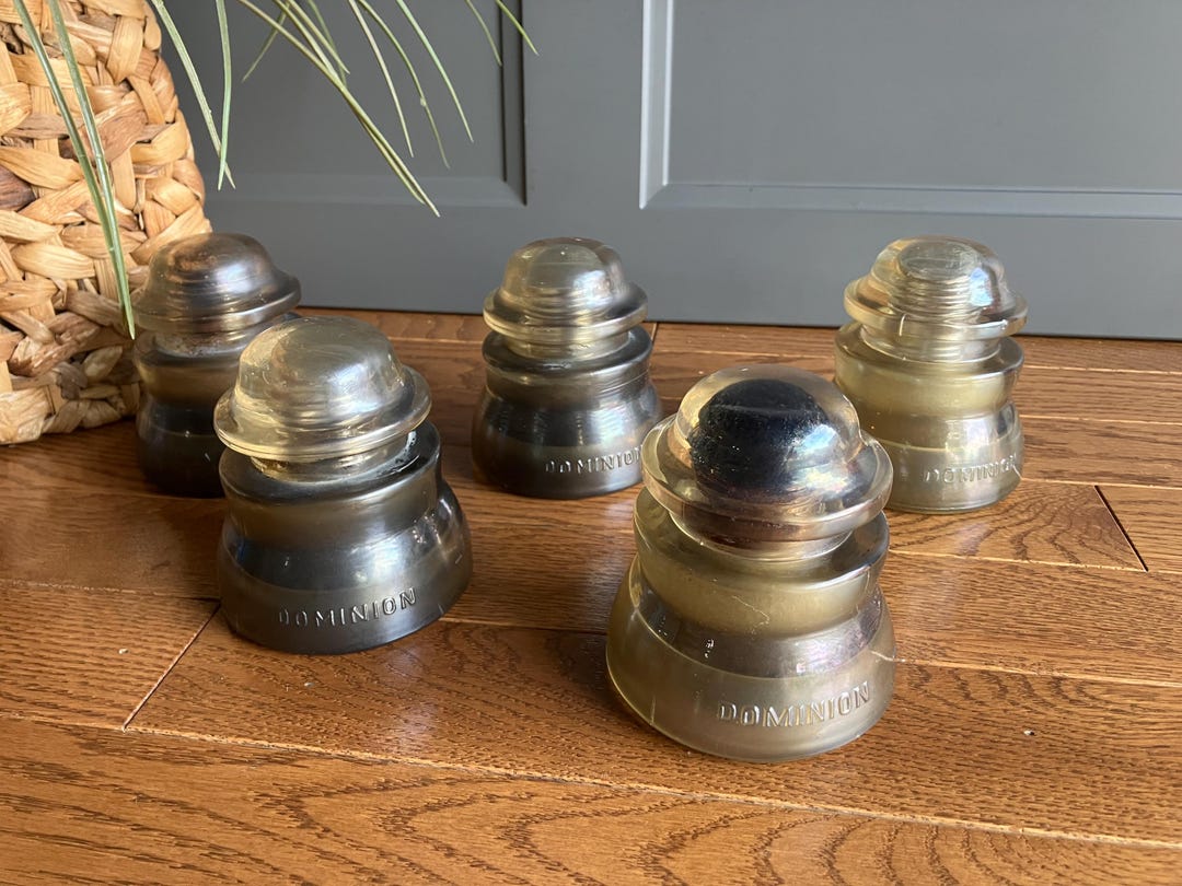 Vintage Dominion Glass 42 & 50 Insulators - Etsy
