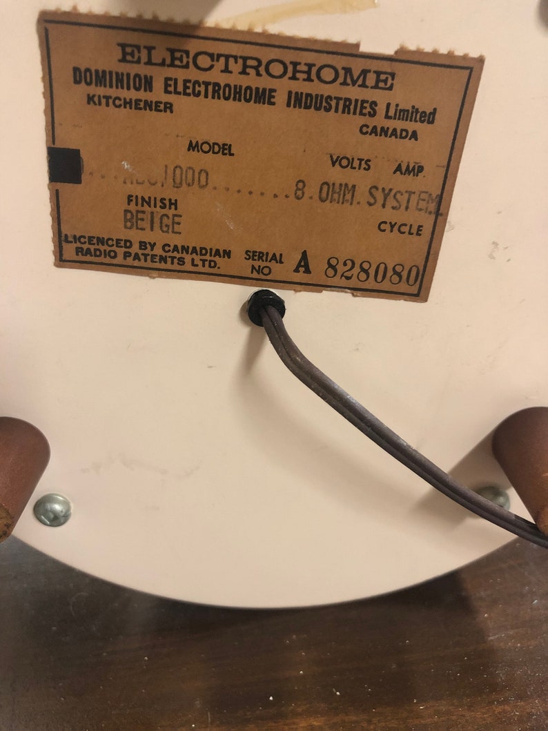 Vintage Electrohome Speakers Model 1000 - Etsy