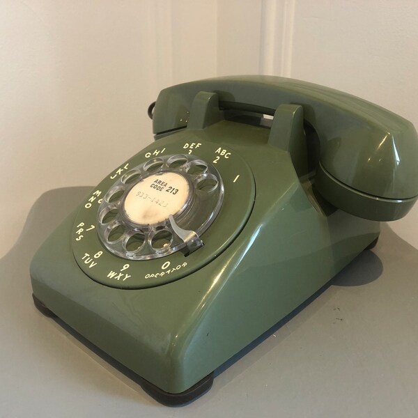 Green Rotary Phone - Etsy