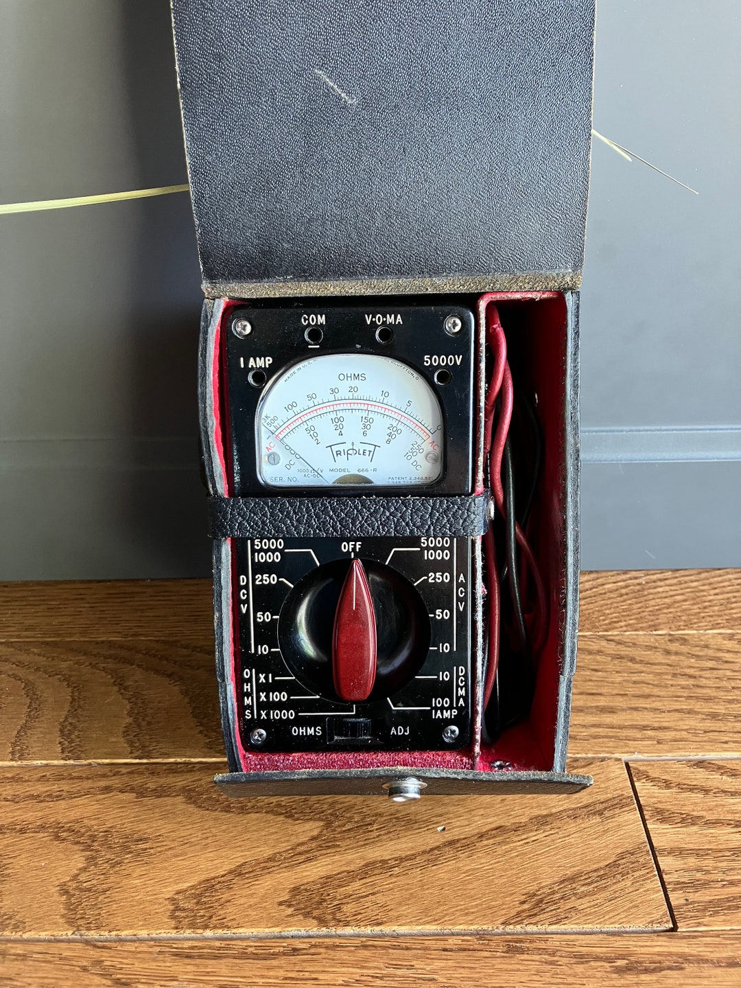 Vintage Triplett Model 666-R Multimeter With Leather Case - Etsy