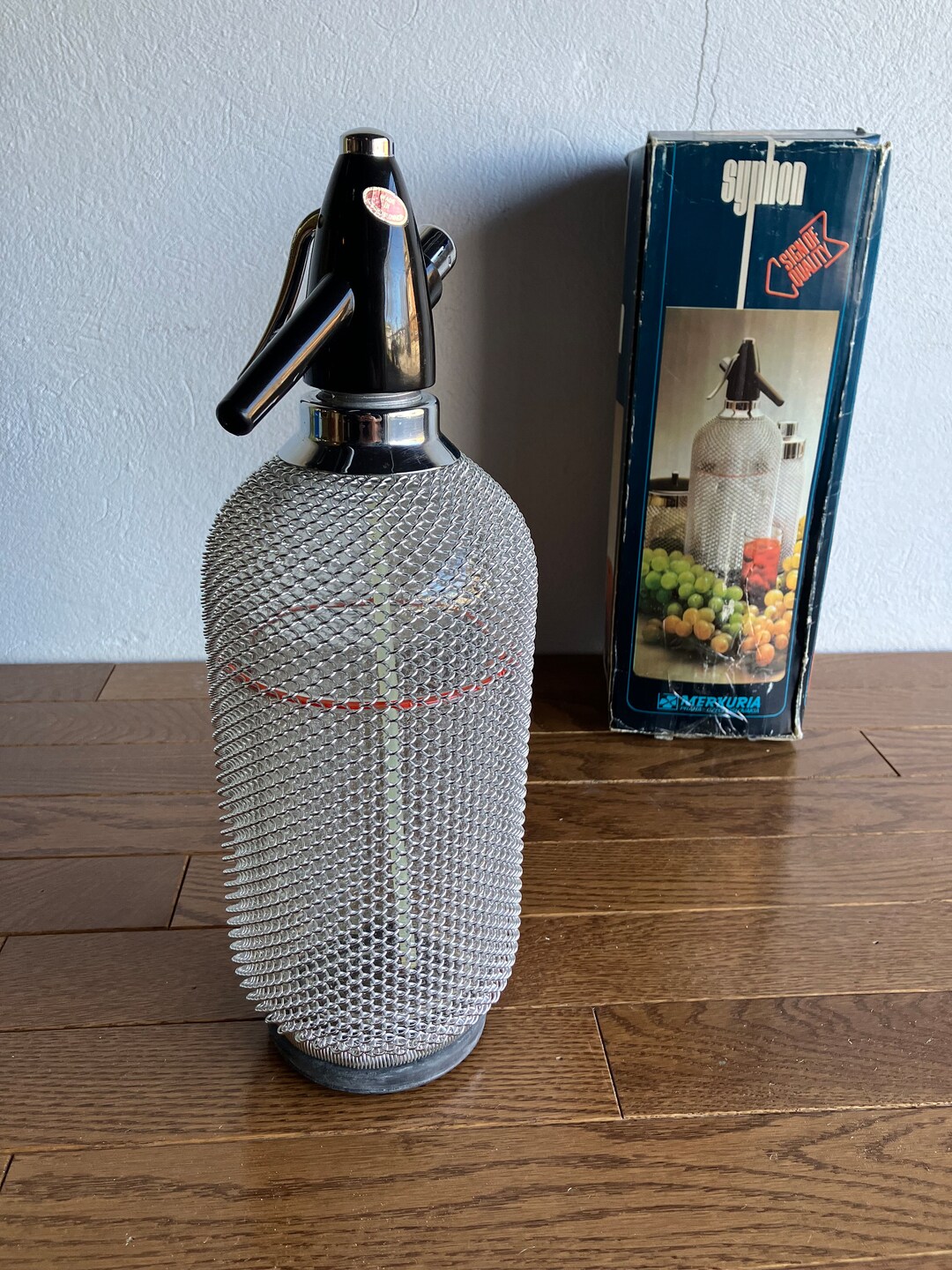 Vintage Soda Siphon Seltzer Glass Bottle - Merkuria Syphon - Etsy