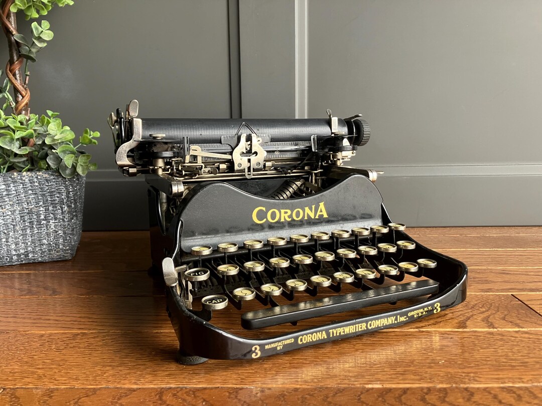 Antique Corona Typewriter # 3 - Vintage Corona Folding Portable - Etsy
