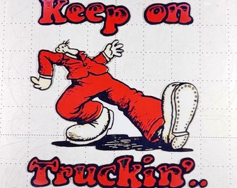 Keep Truckin Decal - Etsy