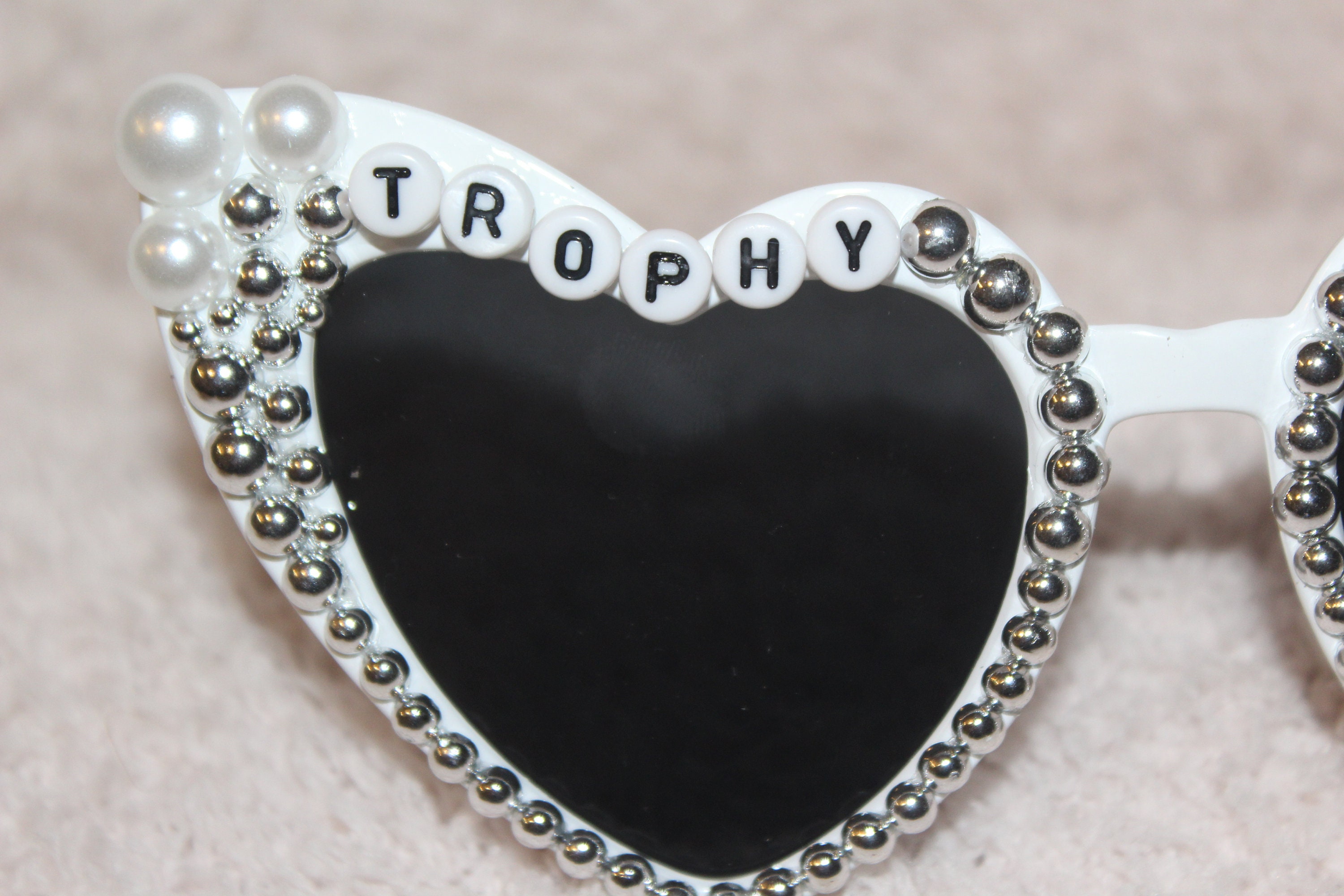 Custom Bedazzled Bride Heart Sunglasses - Etsy