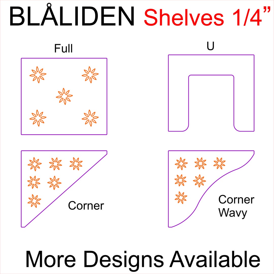 PAIR IKEA Blaliden Shelves 1/4 Inch PAIR - Etsy