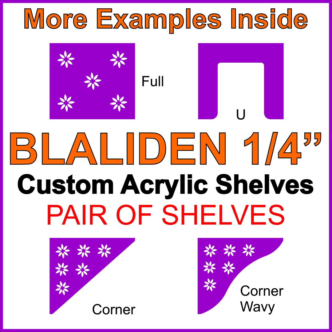 PAIR - IKEA Blaliden Shelves 1/4 Inch - PAIR - Etsy