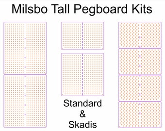 Standard Pegboard for Milsbo Tall IKEA Cabinet Includes Hardware 1/4 ...