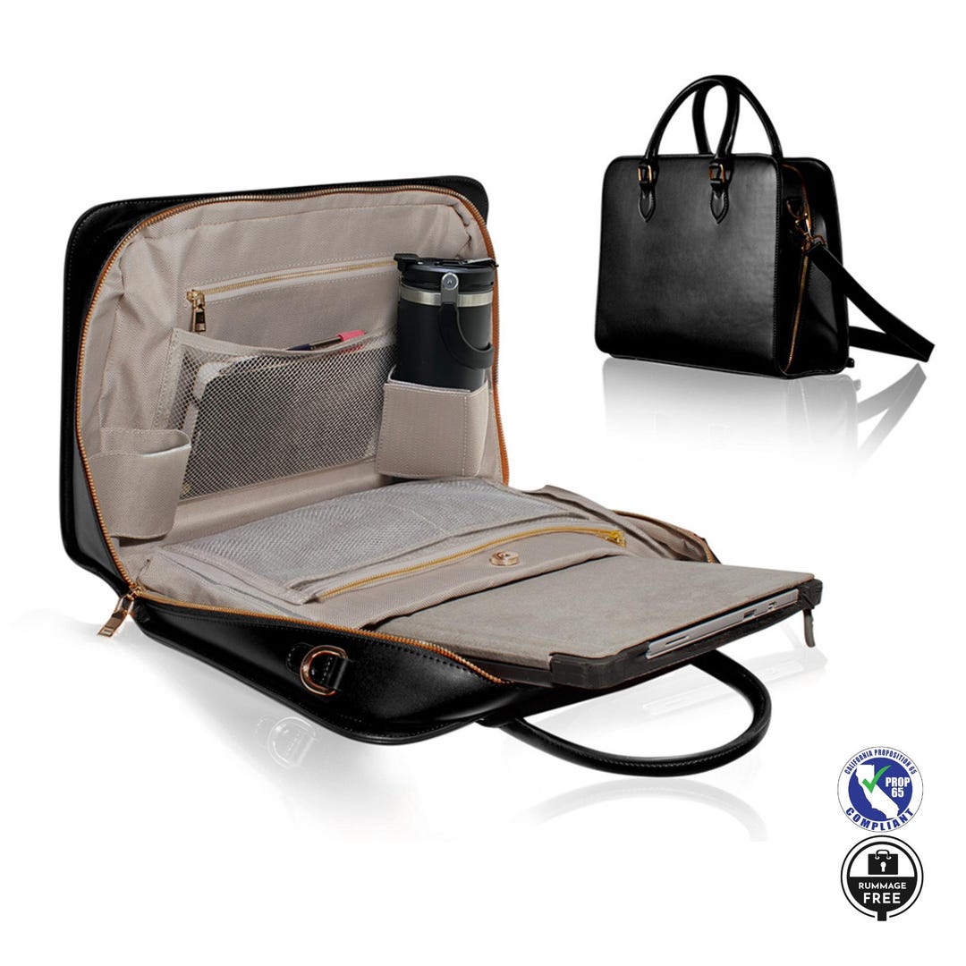 Laptop Bag Sophisticated MacBook Bag Vegan Leather Sleek Work Bag Woman ...