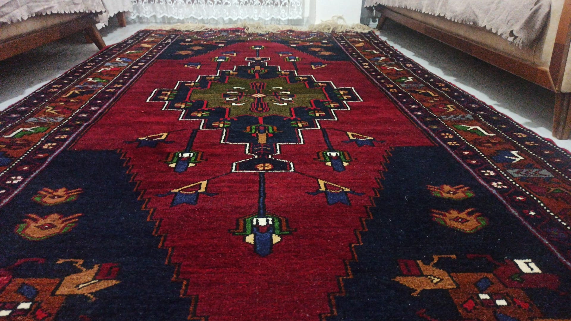 Turkish Vintage Rug,antique,large Rug,turkish Area Carpet,red Carpet 5 ...