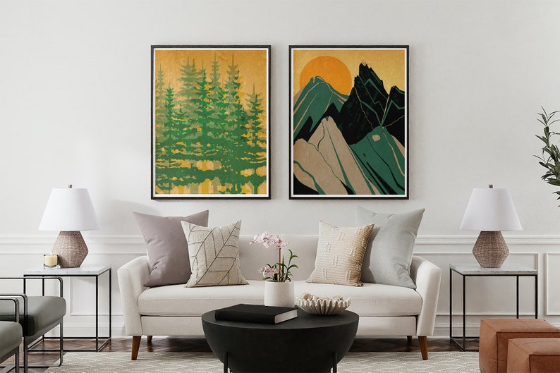 Pine Tree Poster | Pine Tree Lover Gift | Outdoorsy Gift | Vintage Poster | Handmade - Etsy