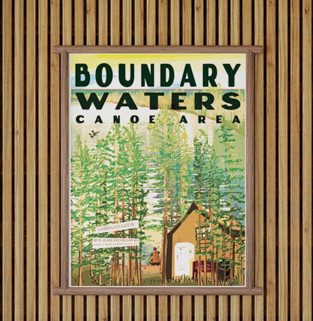 Boundary Waters Canoe Area Wilderness Minnesota Canoe Art Root Beer ...