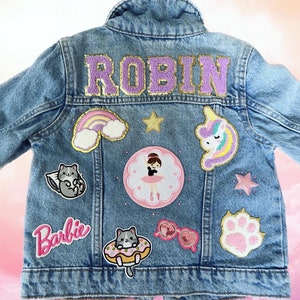 Custom Patch Jacket | Custom Jean Jacket With Patches and Name ...