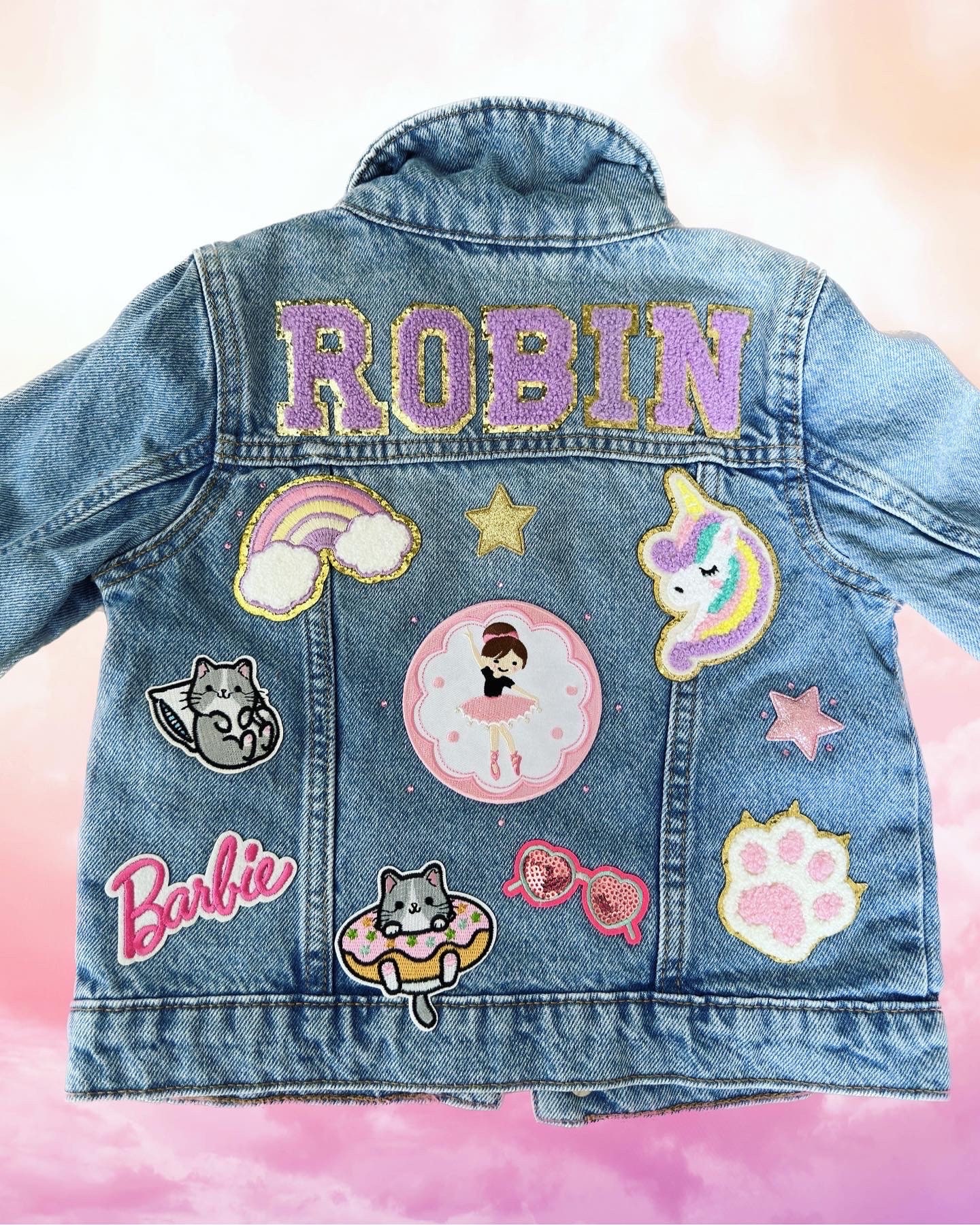 Custom Patch Jacket | Custom Jean Jacket With Patches and Name ...