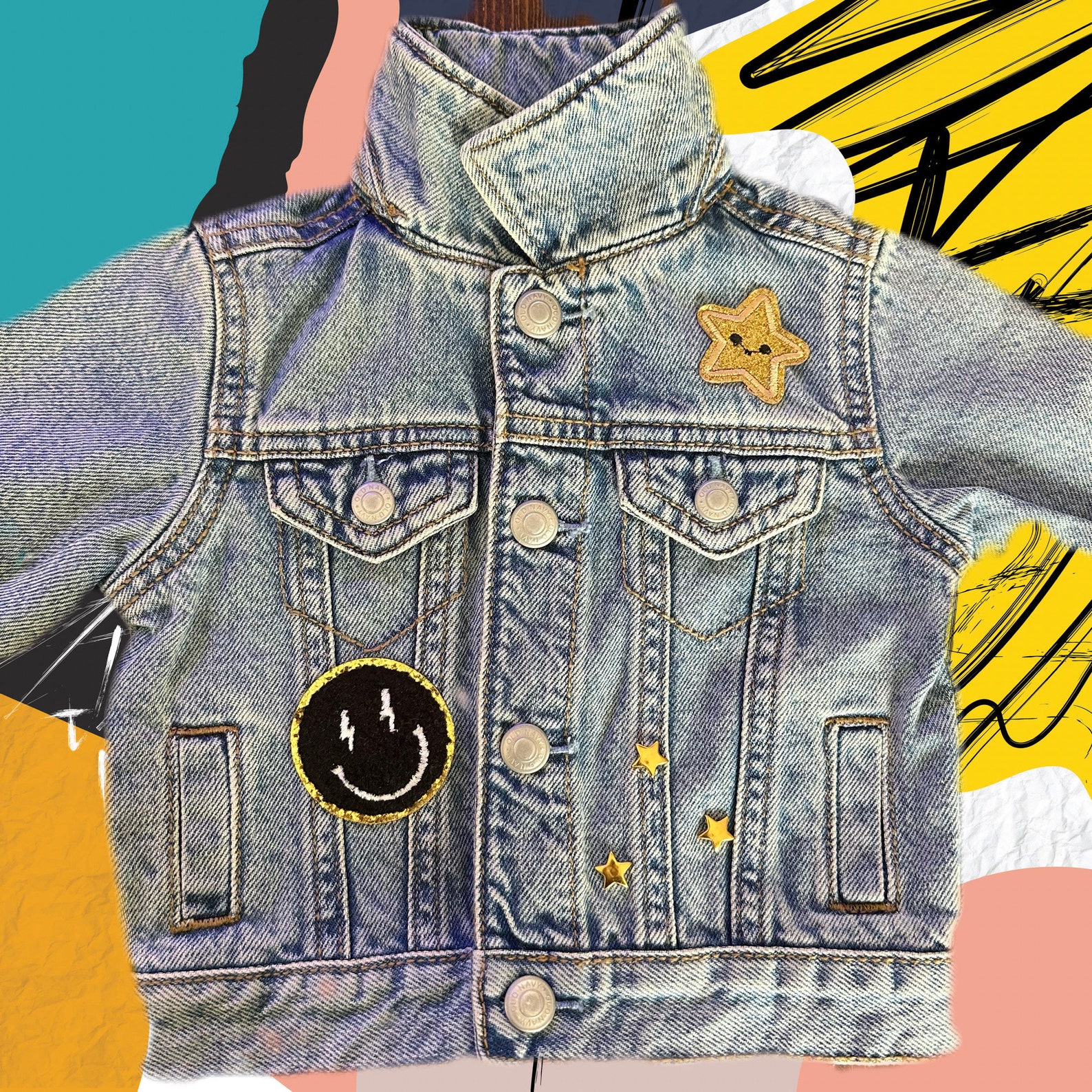 Custom Patch Jacket | Custom Jean Jacket With Patches and Name ...