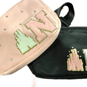 Personalized Belt Bag; Belt Bag Custom With Patches, Letters, Bling ...