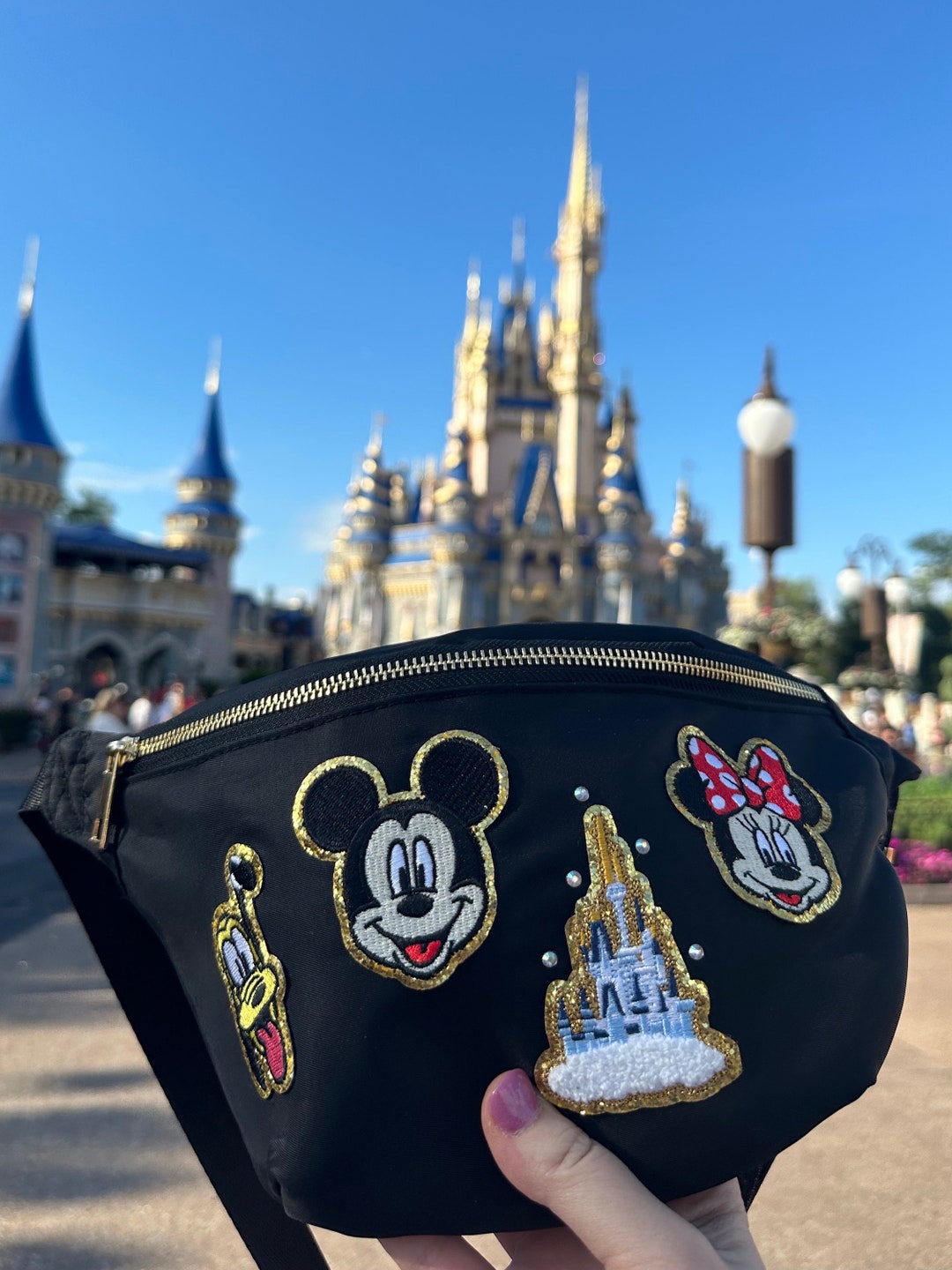 Custom Fanny Pack | Jumbo Fanny Pack With Patches, Letters, Bling ...