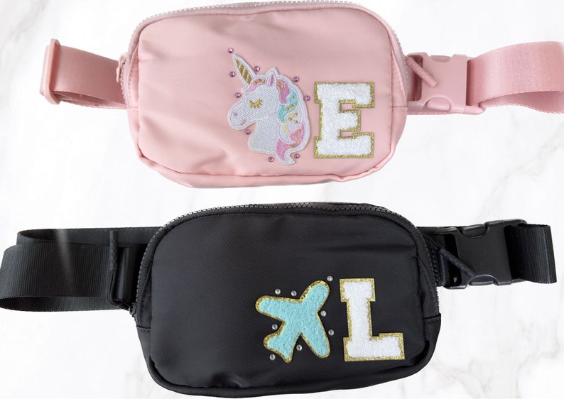 Personalized Belt Bag; Belt Bag Custom With Patches, Letters, Bling ...