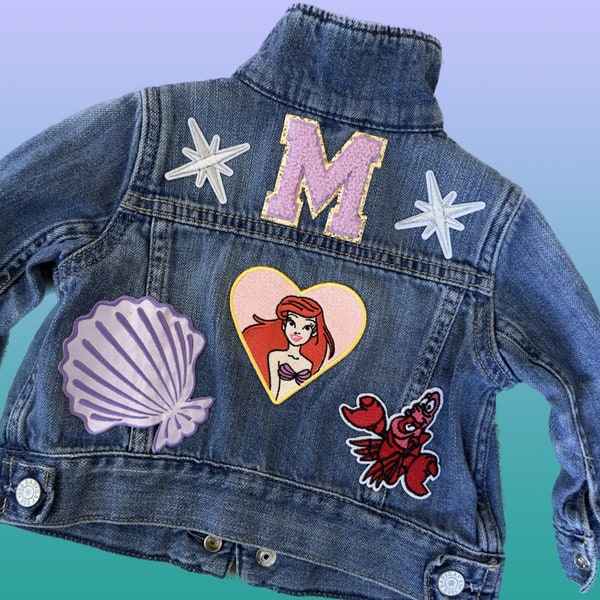 Mermaid Denim Jacket - Etsy