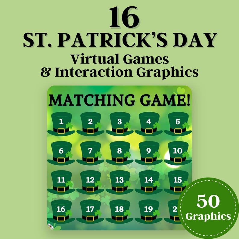 St. Patrick's Day Games Bundle: 16 Fun Interactive Games to Boost ...