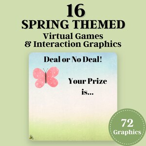Spring Virtual Party Games Bundle: 15 Fun Interaction Graphics to Boost ...