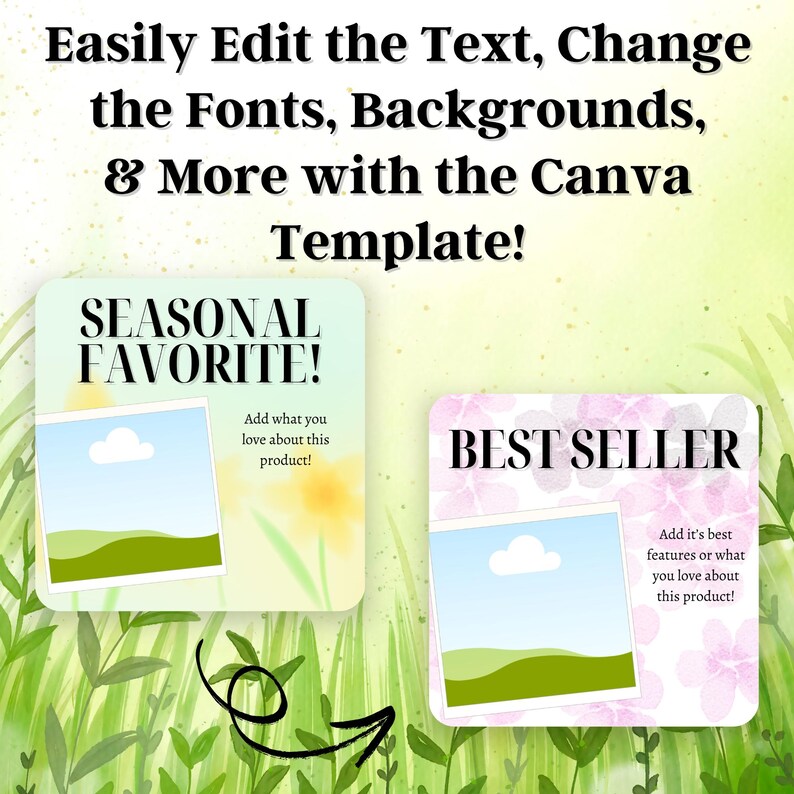 Spring Product Showcase Canva Templates – 50 Editable Social Media ...