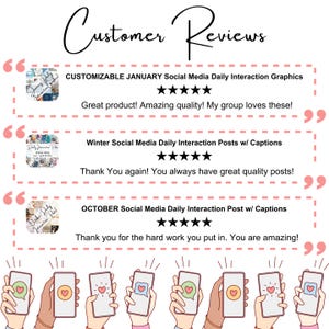 CUSTOM FEBRUARY 2025 Social Media Daily Interaction Post With Captions ...