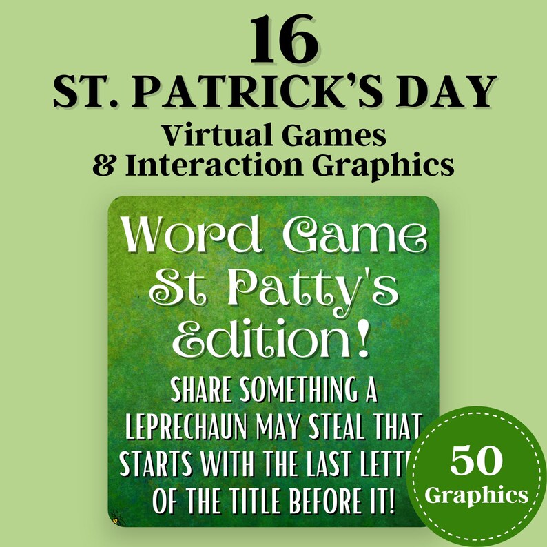 St. Patrick's Day Games Bundle: 16 Fun Interactive Games to Boost ...