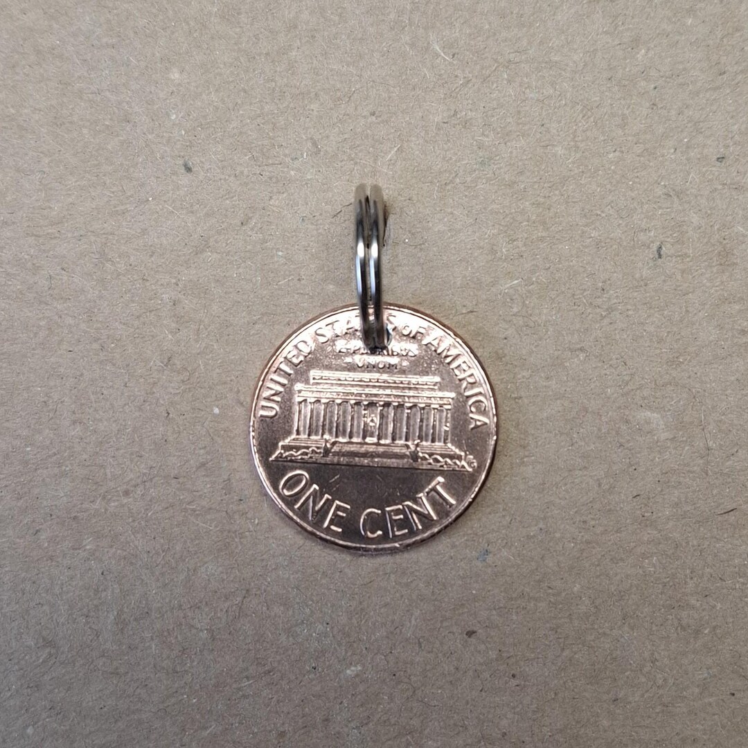 1978 1 Cent USA Keychain – Lucky Charm Made of Real USA Penny Gift for ...