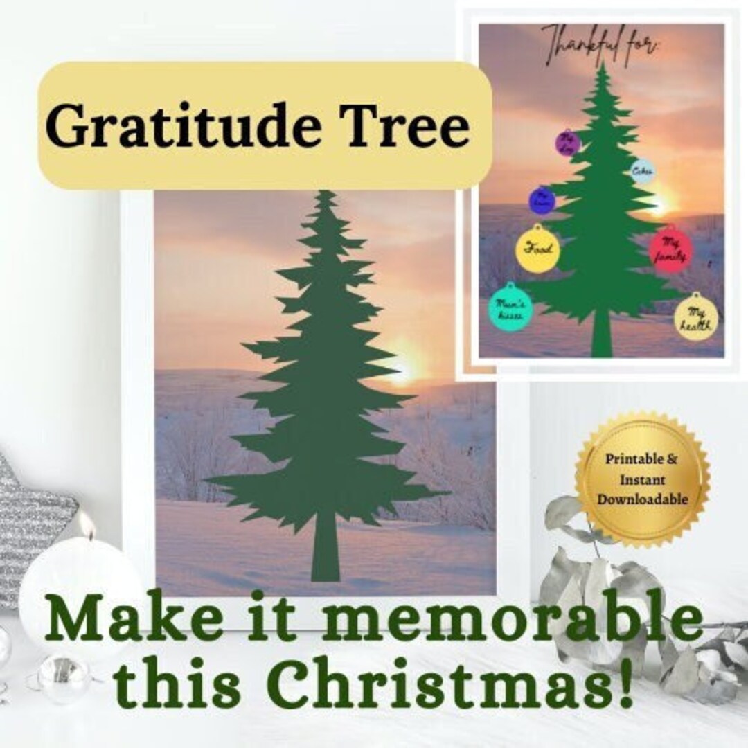 Gratitude Tree Activity Kit Thanksgiving Activity for Kids - Etsy