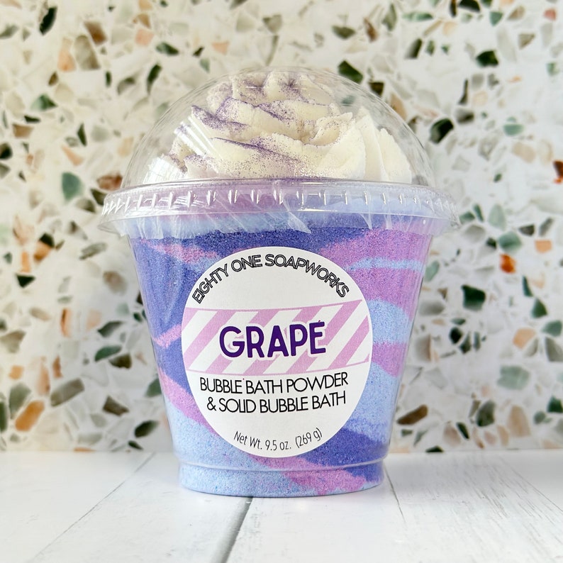 Grape Bubble Bath Powder & Solid Bubble Bath - Etsy