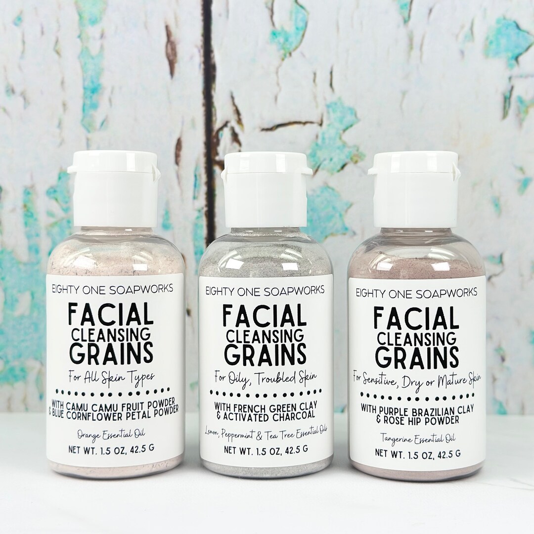 Facial Cleansing Grains Powdered Form, Foaming - Etsy