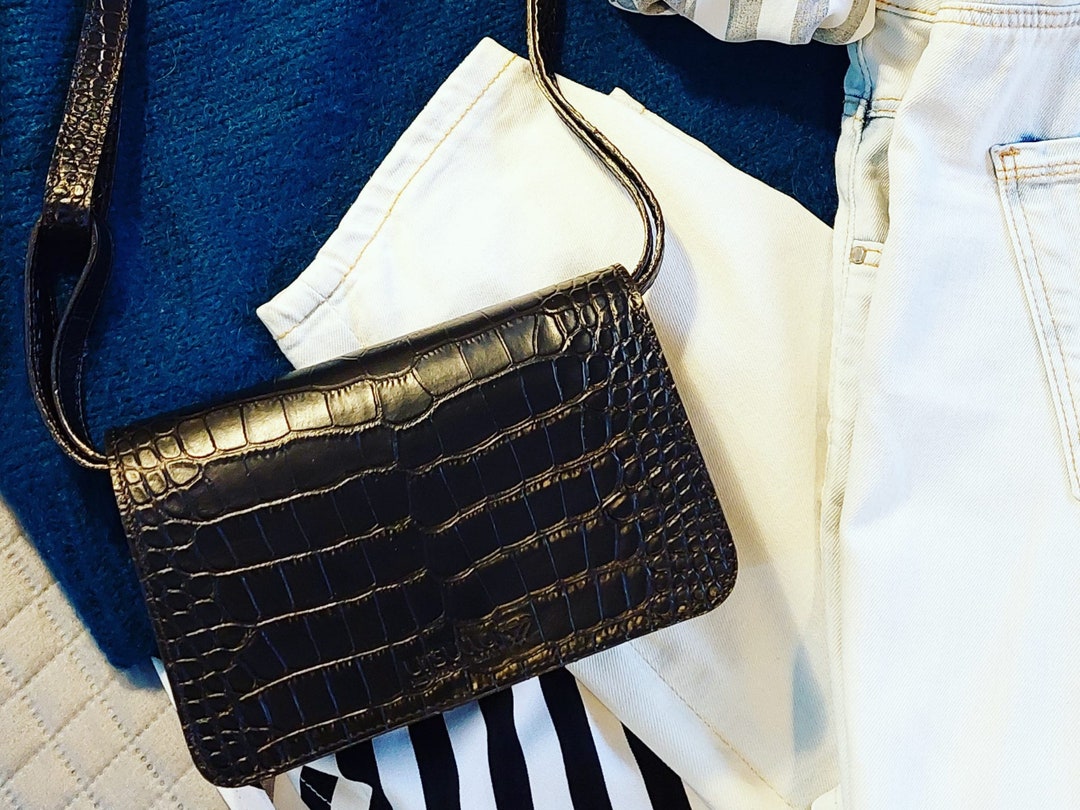 Chocolate Brown Bag, Leather Purse Small, Mini Handbag Vintage, Leather ...