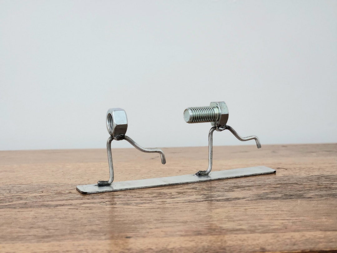 Scrap Metal Bolt Chasing Nut Figurine - Etsy